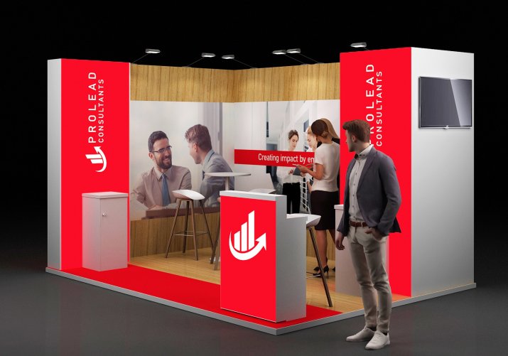 Messestand 4x3 Meter im Design 4x3-011 mieten oder kaufen - isyfair