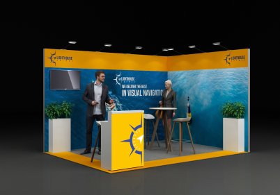 Messestand 4x3 Meter im Design 4x3-013 mieten oder kaufen - isyfair